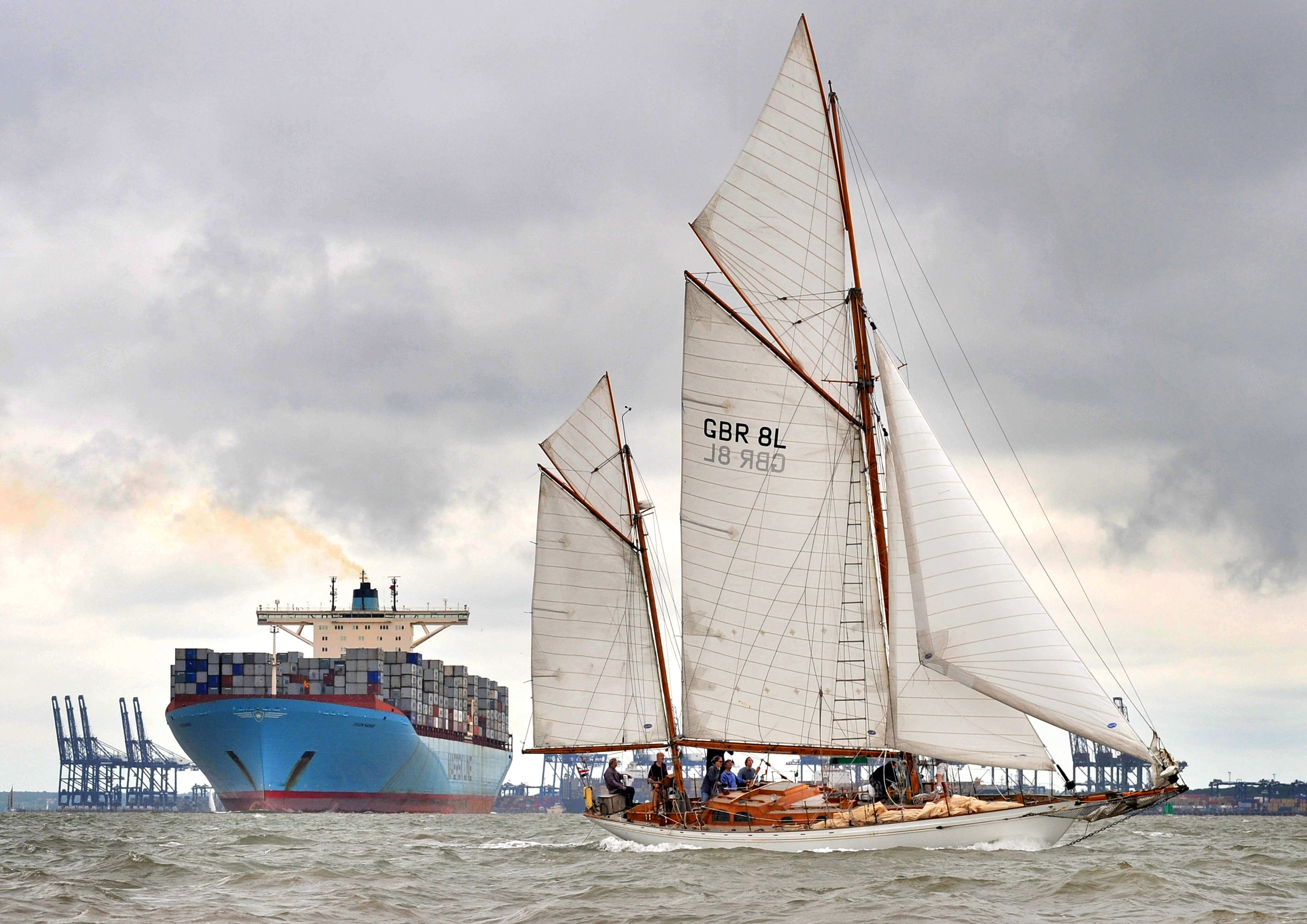'Power and Sail’ by Gill Moon, highly commended in the ‘Ships & Wrecks ...