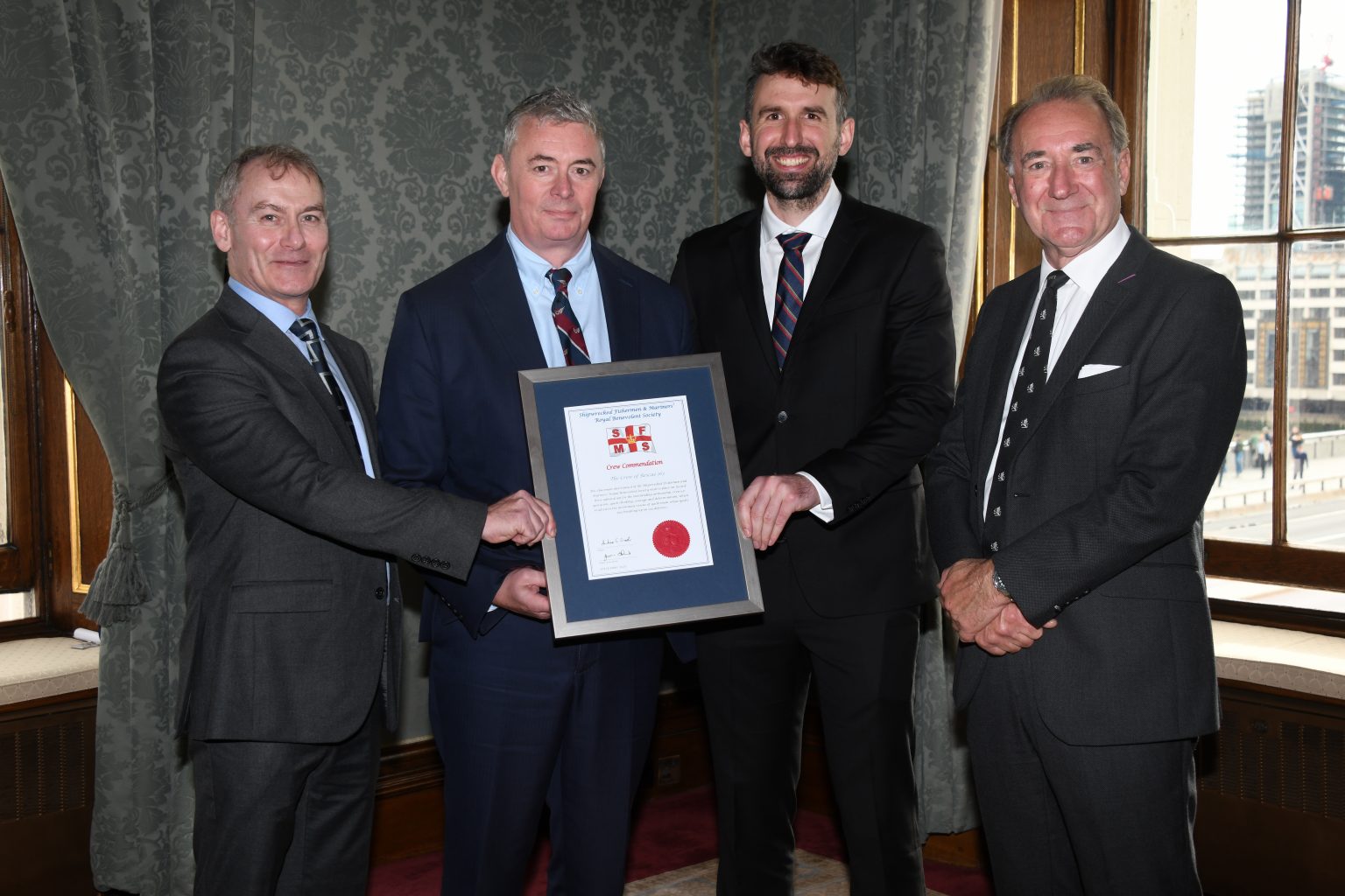 Heroes at sea honoured at awards ceremony - Shipwrecked Mariners' Society